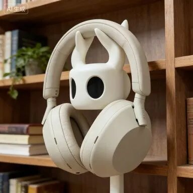 Держатель для наушников в стиле Hollow Knight (Полый Рыцарь): настольная или настенная подставка для геймерской гарнитуры.