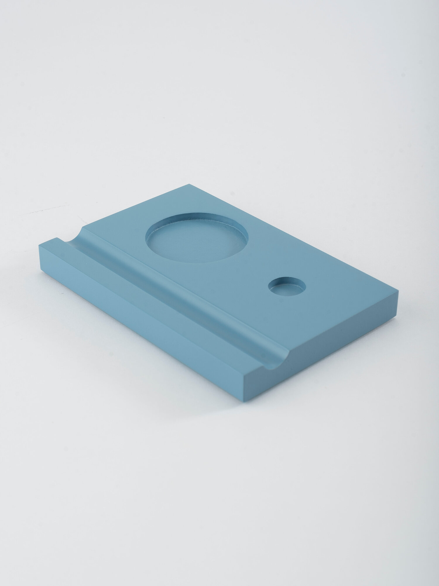 Подставка для чернильницы-непроливайки, голубая