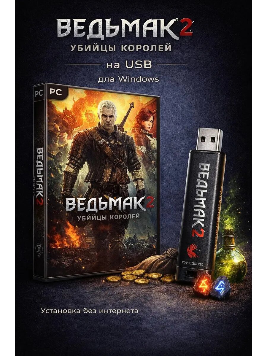 Игра Ведьмак 2 убийцы королей на USB флешке