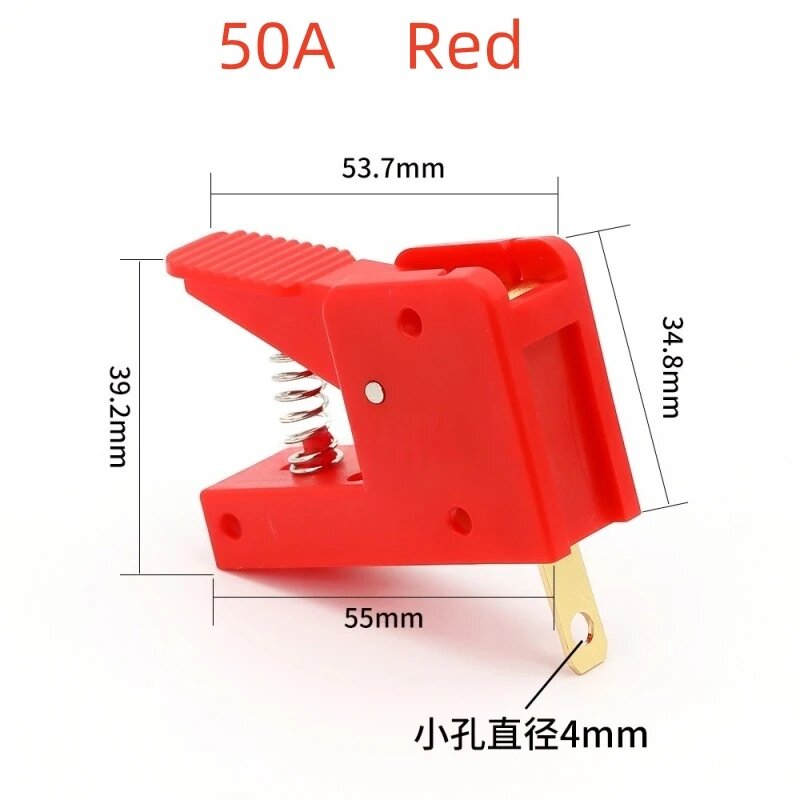Тестовый зажим 50A Red