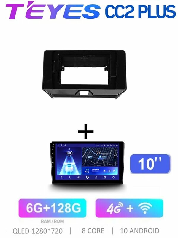 Магнитола 10" Teyes CC2 Plus 6/128 Gb для Toyota Venza 2021+ Harrier 4 XU80 2020-2022