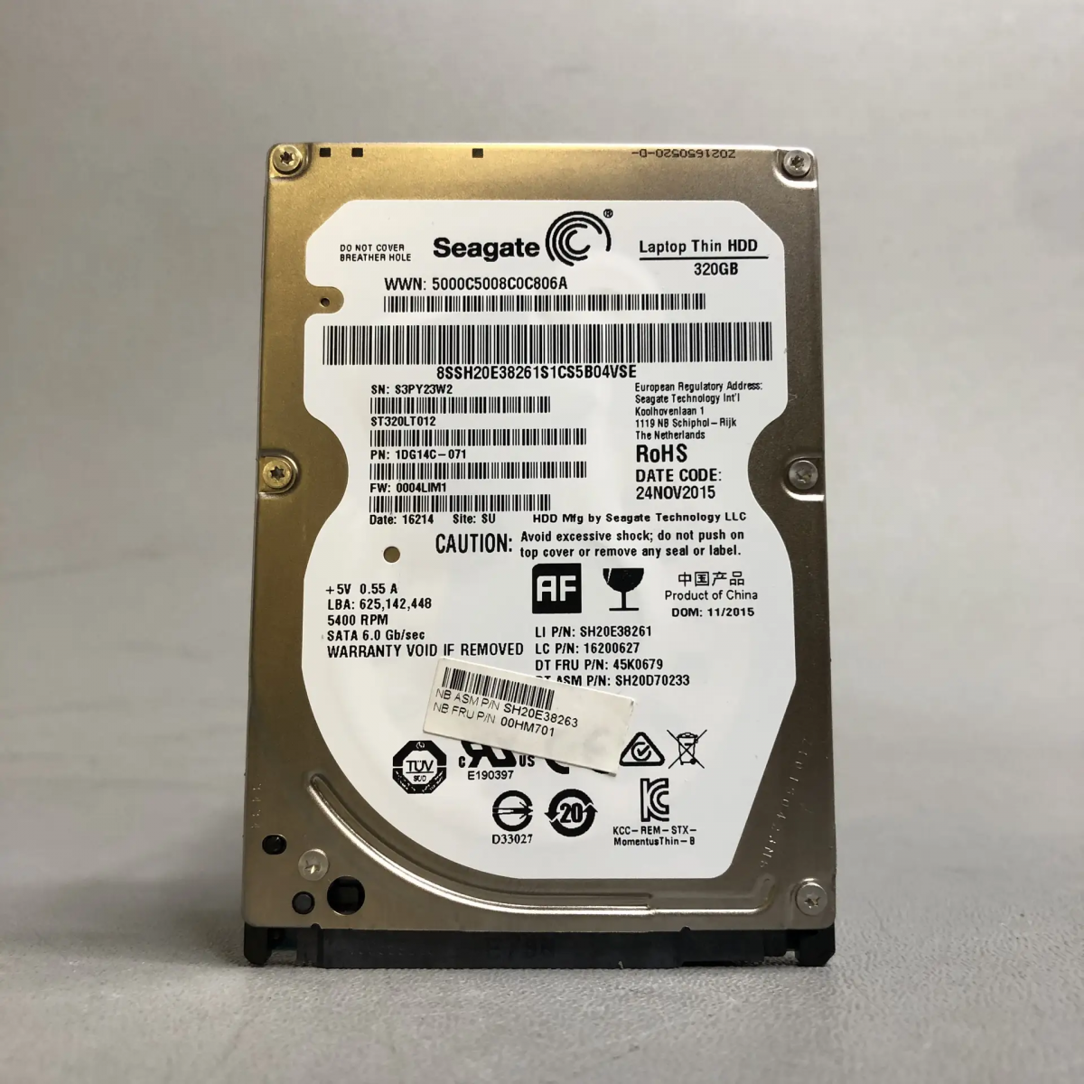 Жесткий диск Seagate Momentus Thin ST320LT012 320Gb