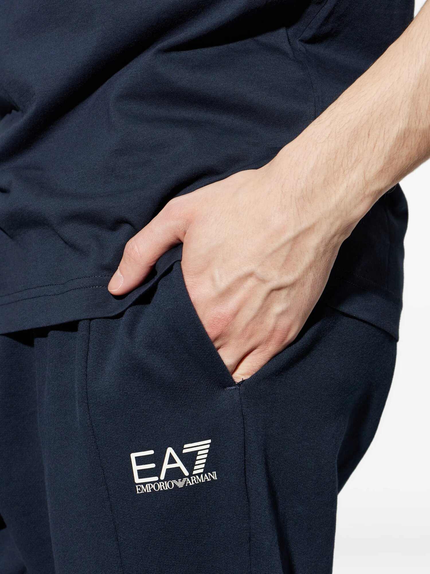 Брюки спортивные EA7 EMPORIO ARMANI, размер L, cиний — фото 1
