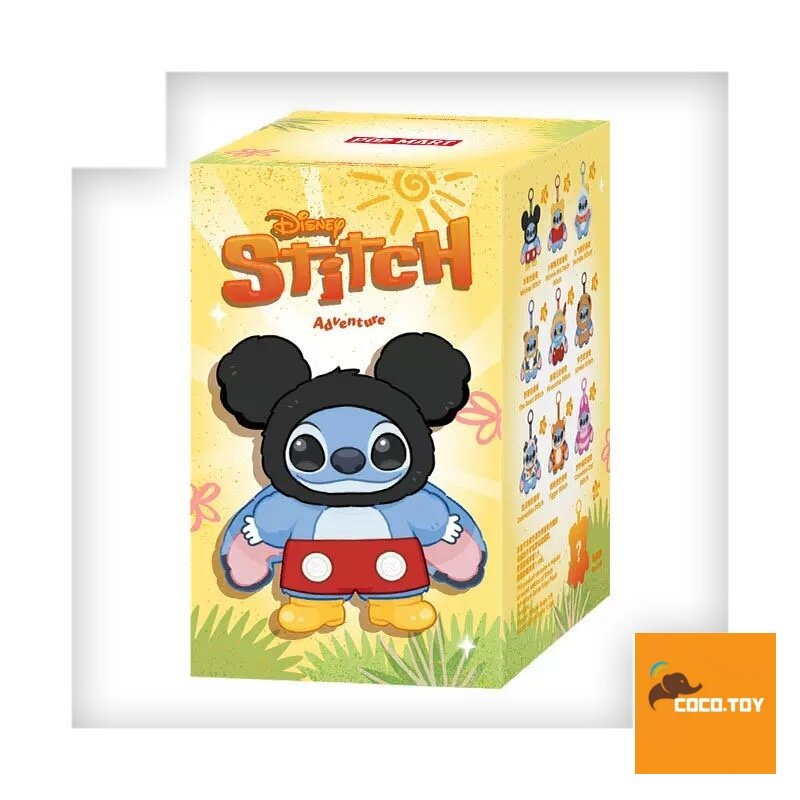 Стич мягкая игрушка Pop Mart Stitch Disney Blind box лило и стич Игрушка сюрприз случайный вид 1 шт COCO.TOY