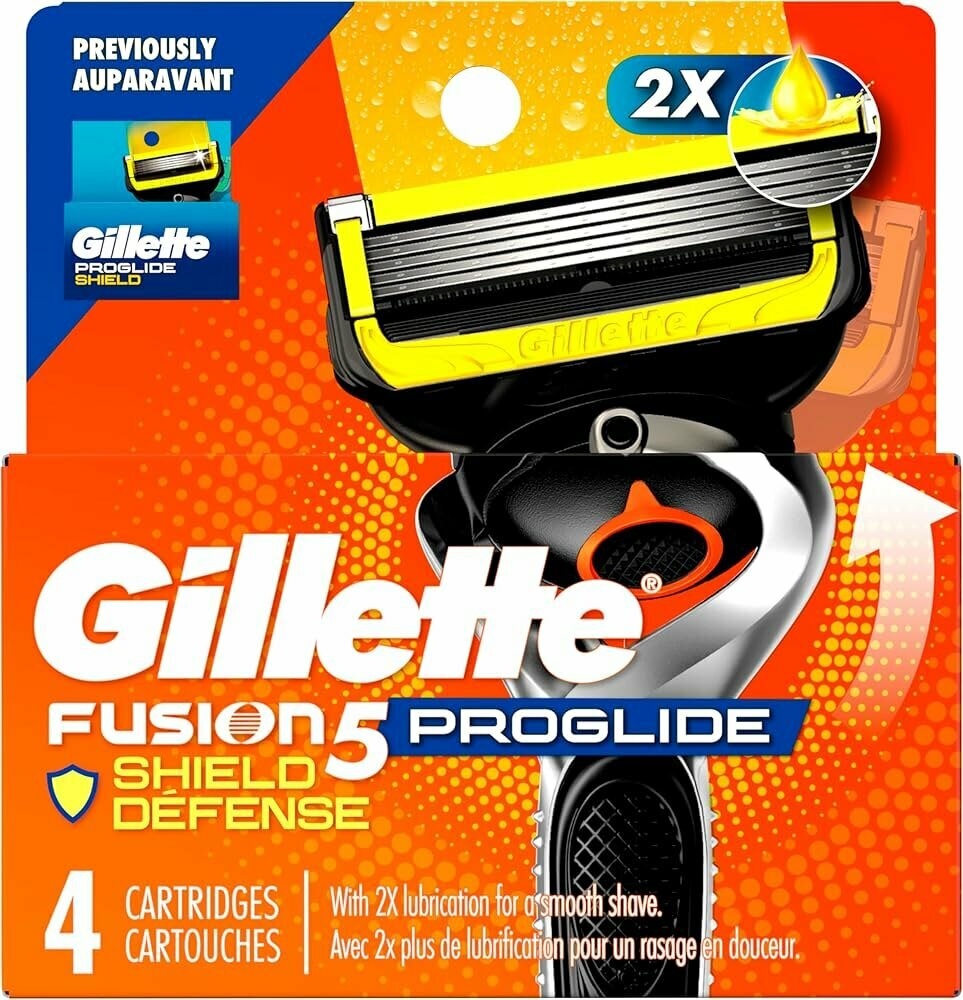 Сменные кассеты Gillette Fusion5 Proglide Shield (Proshield) 4 шт