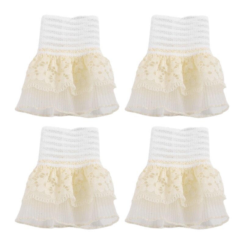 Кружевные Манжеты На Запястьях Для Фотосъемки Ногтей Из Дышащей Прозрачной Ткани Эластичные Манжеты Модные Аксессуары