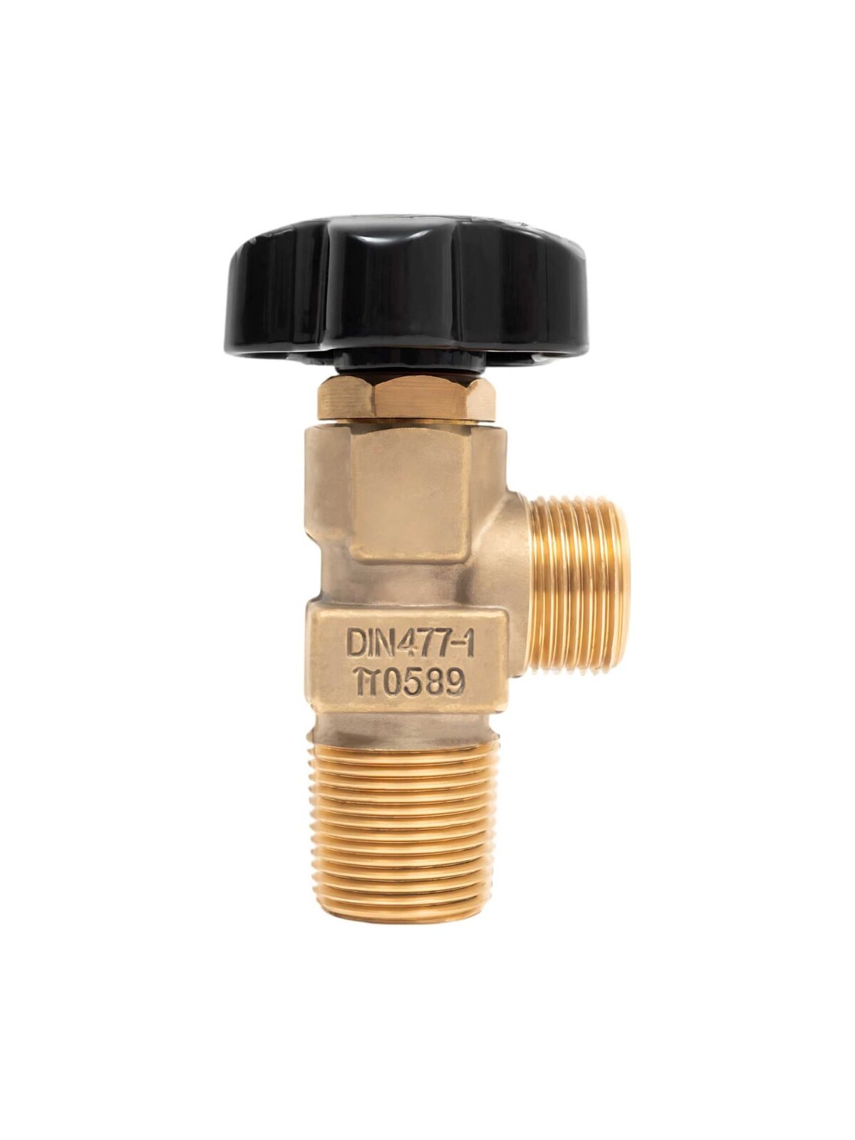 Вентиль для баллонов ВК-1 Gigant (кислород/азот/аргон/углекислота; латунь; подключение W27.8; выход G3/4) GT-106GS