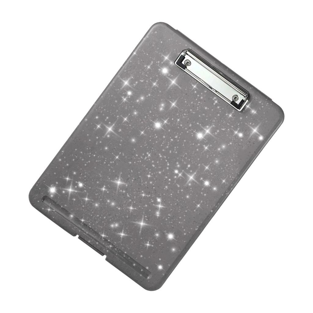 Прозрачный файл-конверт А4 из пластика, Черный