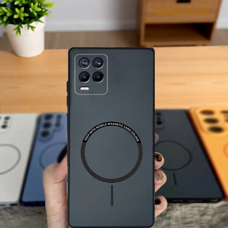 Чехол Realme 8 Series С Магнитной Защитой От Падений, Жесткий realme 8 Pro, Черный, XCK black