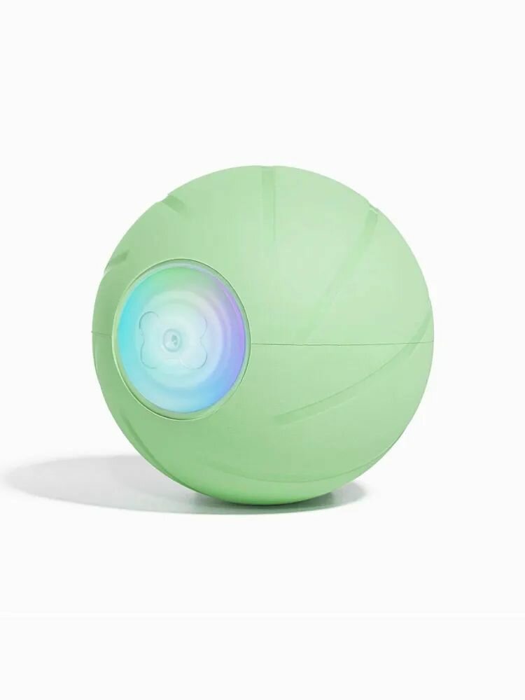 Игрушка для собак мяч PE интерактивный, каучуковый для средних и крупных пород с зарядкой, зеленый