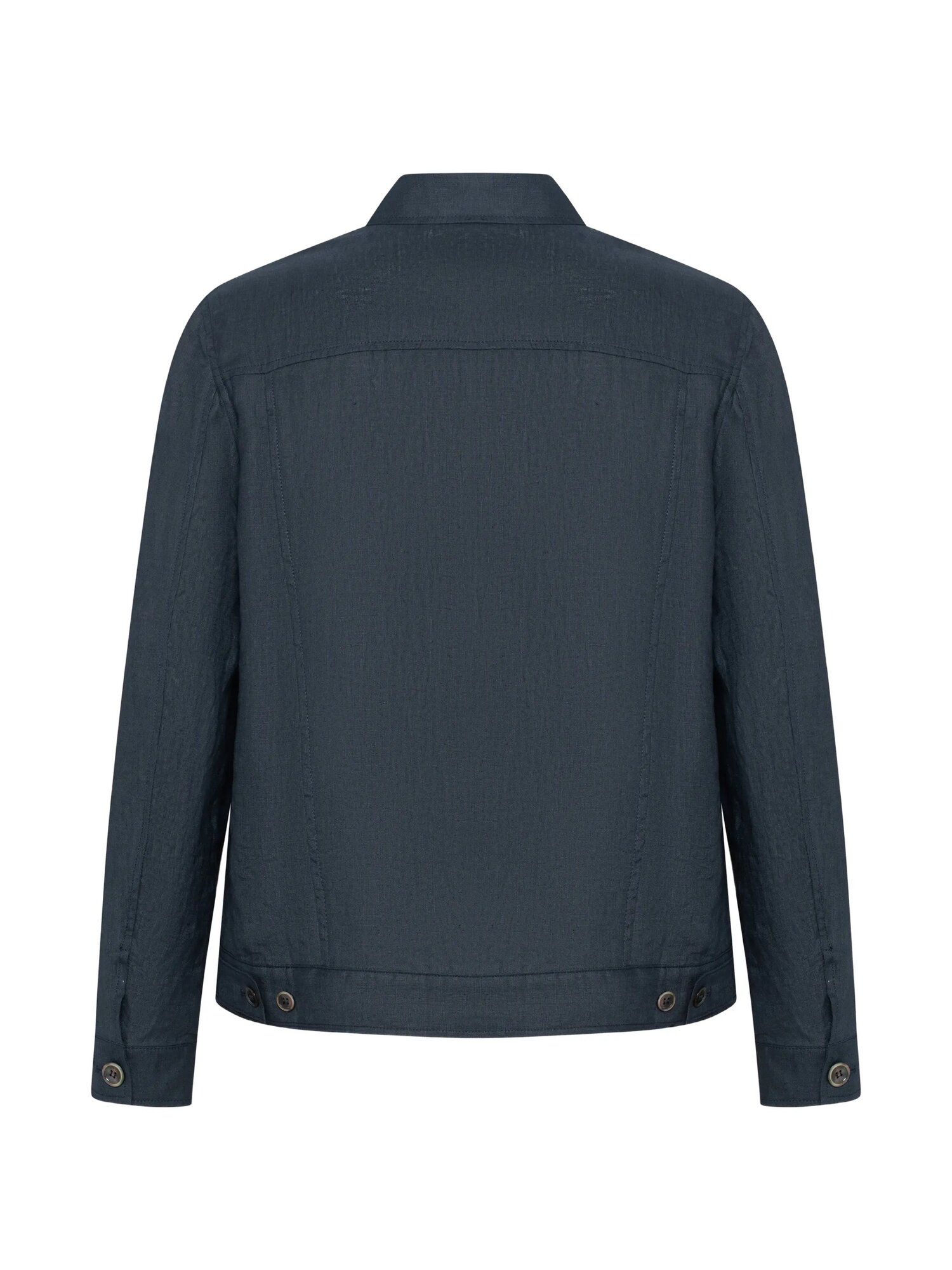 Куртка FRANZESE Flap-pocket linen shirt jacket, размер 58, blue — фото 1