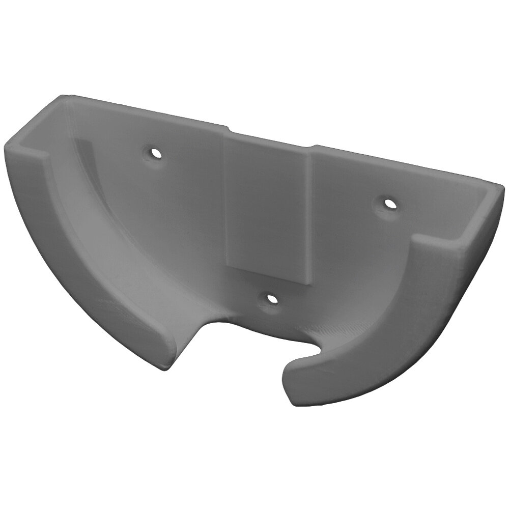 Настенный держатель для дисков болгарки серый / Органайзер для кругов УШМ 3D печать PETG 155×40×80 мм