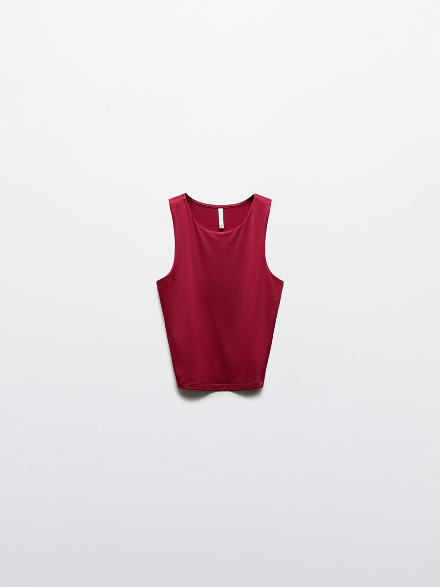 Майка трикотажная облегающая