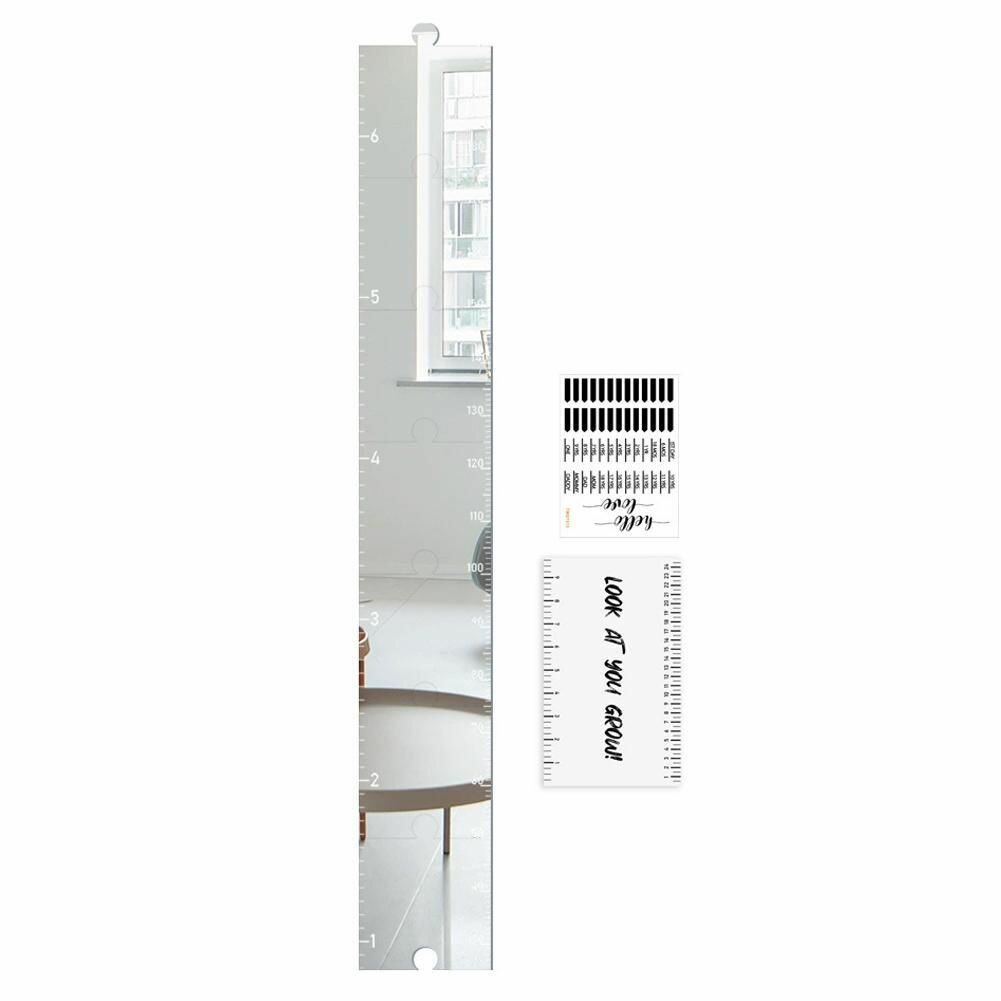 Линейка для измерения роста самоклеящаяся наклейка из акрила с UV-печатью для детской комнаты (декор)
