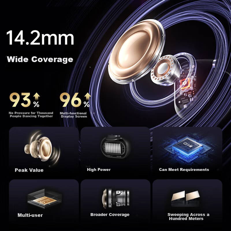 Xiaodu S150 беспроводные Bluetooth наушники с технологией воздухопроводной передачи, не вкладные спортивные наушники с