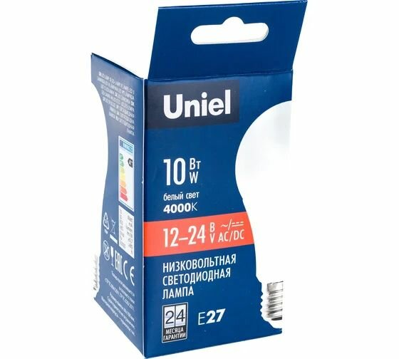 Светодиодная лампа Uniel LED-A60-10W/NW/E27/FR/12-24V