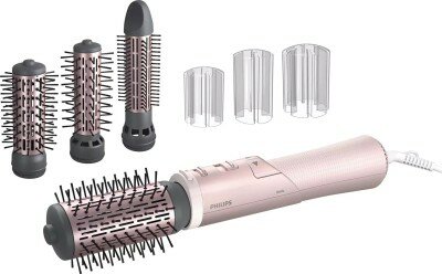 Фен-щетка Philips 7000 Series BHA735/00 стайлер с горячим воздухом для укладки волос, вращающаяся щетка для объема Philips с 4 насадками