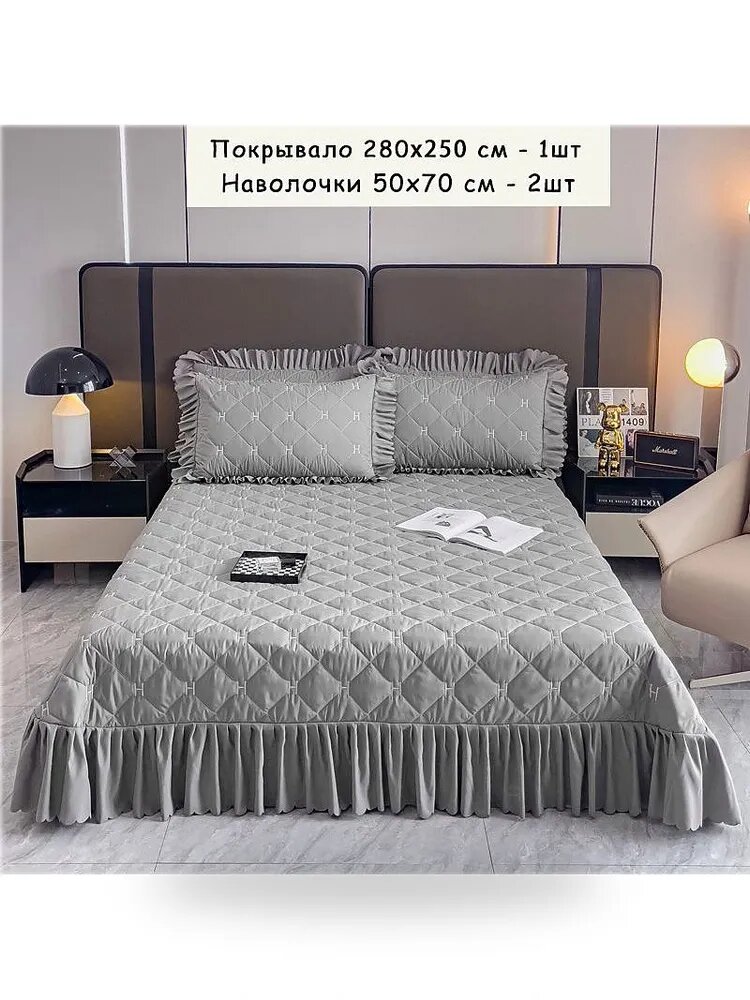 Покрывало, Хлопок с размерами: 250 см х 280 см