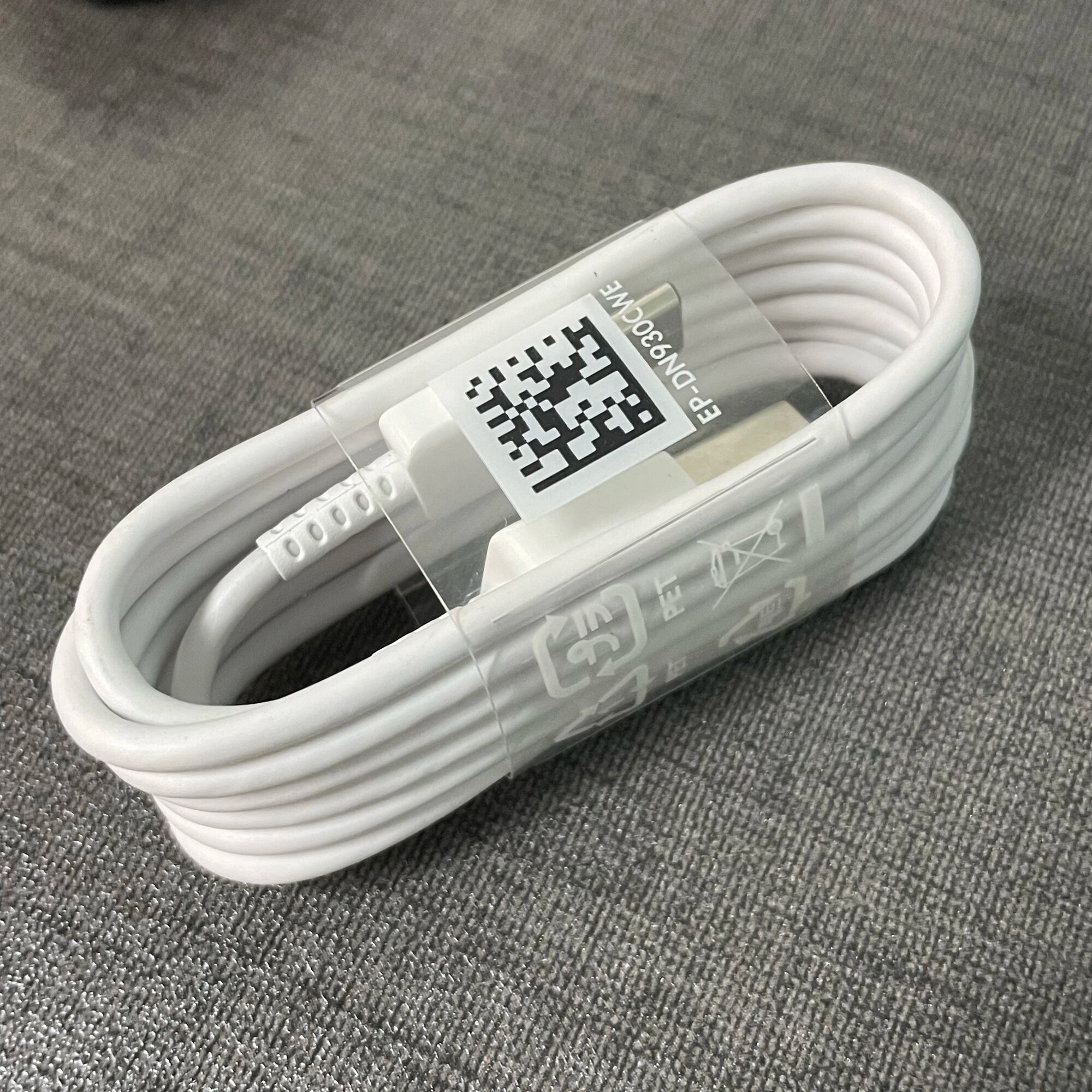 Кабель USB Type-C 2A для быстрой зарядки и передачи данных Samsung S10, 120 см, 150 см, 1,5 м, White