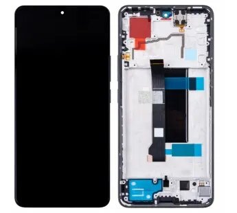 Дисплей для Xiaomi Poco X6 5G/Redmi Note 13 Pro 5G (23122PCD1G/2312DRA50C) модуль с рамкой Черный - OR (SP)