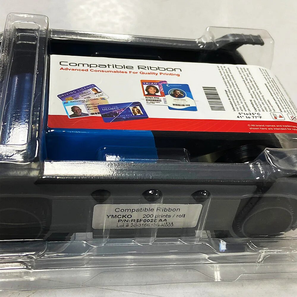 Evolis R5F002EAA 200 отпечатков YMCKO кассетная рубина 5 панелей для карточного принтера Evolis Zenius