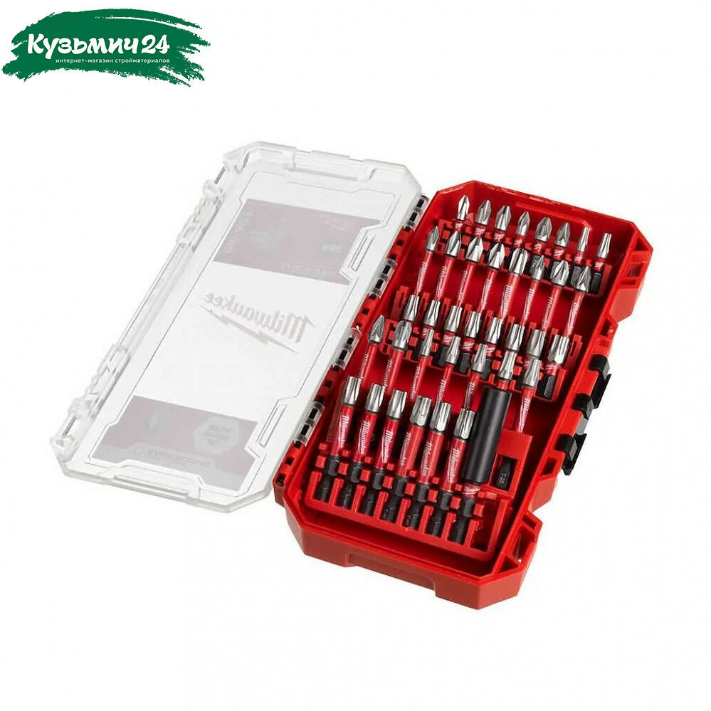 Набор бит Milwaukee Shockwave 4932492009, сталь, в упаковке 38 штук