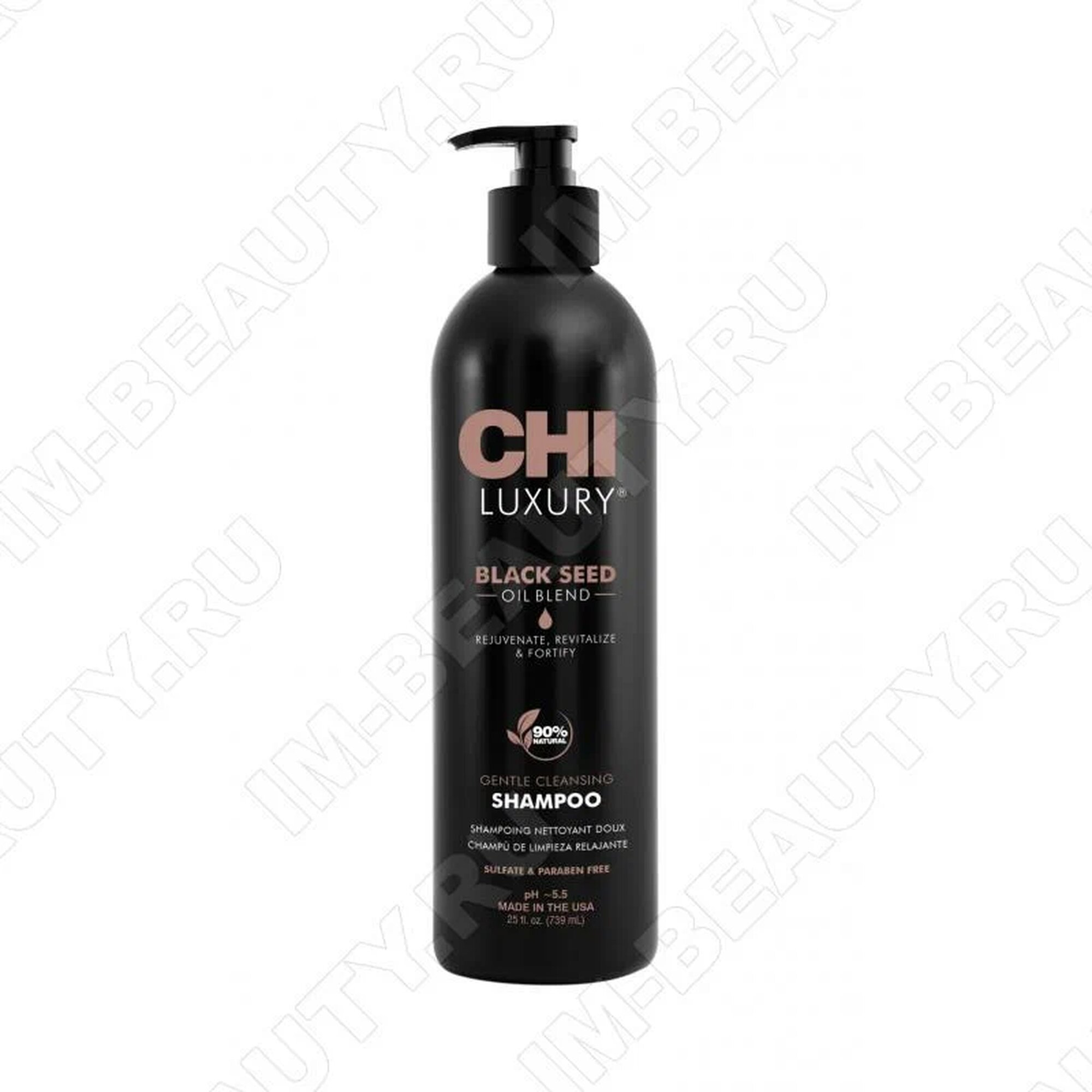 Шампунь с маслом семян черного тмина для мягкого очищения волос (CHI Luxury Black Seed Oil)
