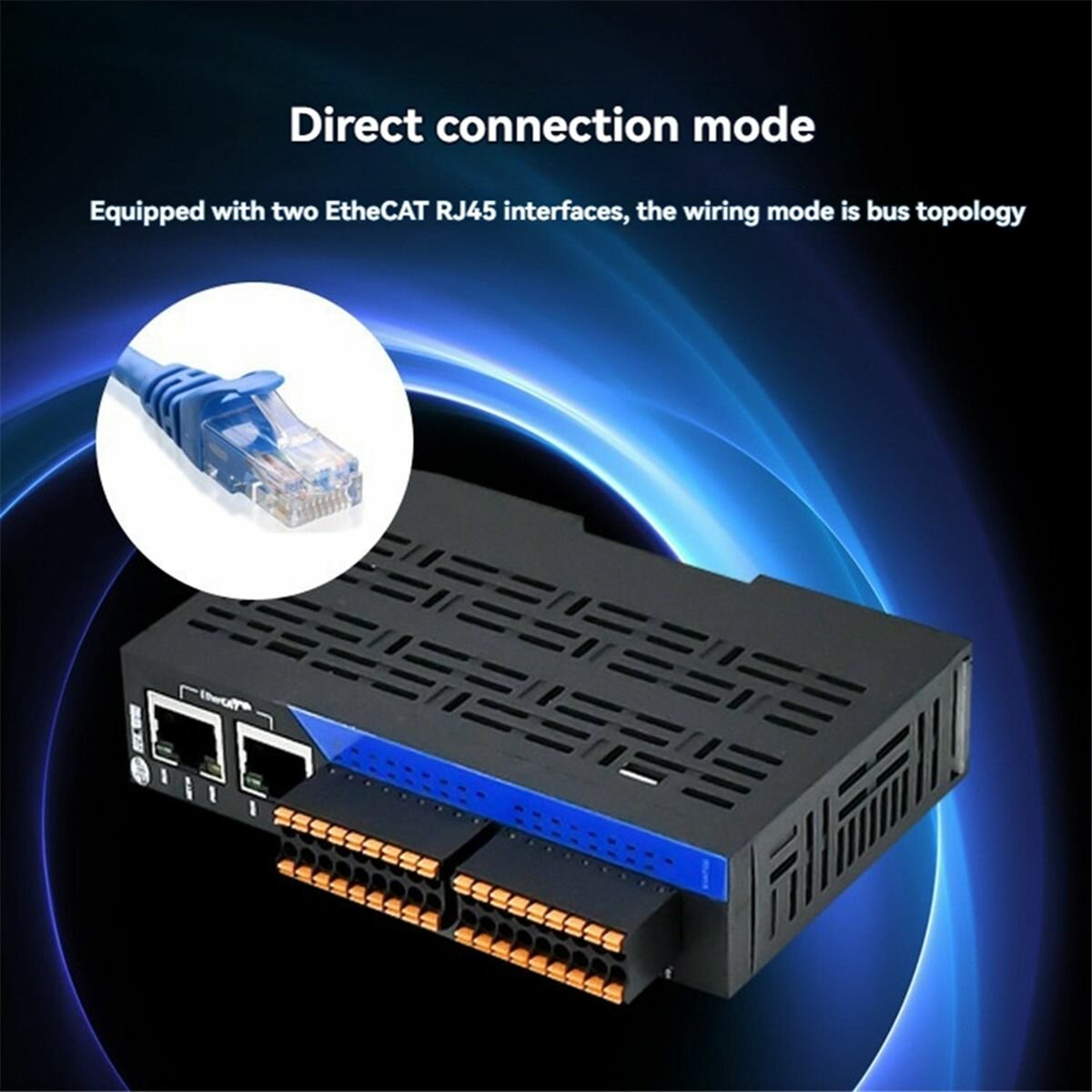 -32A Series EtherCAT Remote IO Data Acquisition Module Ethernet Communication PLC Controller 16-канальный — фото 1