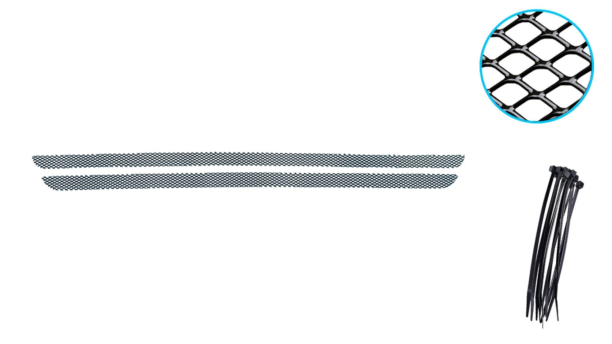 Защитная сетка радиатора для CHEVROLET LACETTI 2004-2013 (I), низ, 2шт, седан