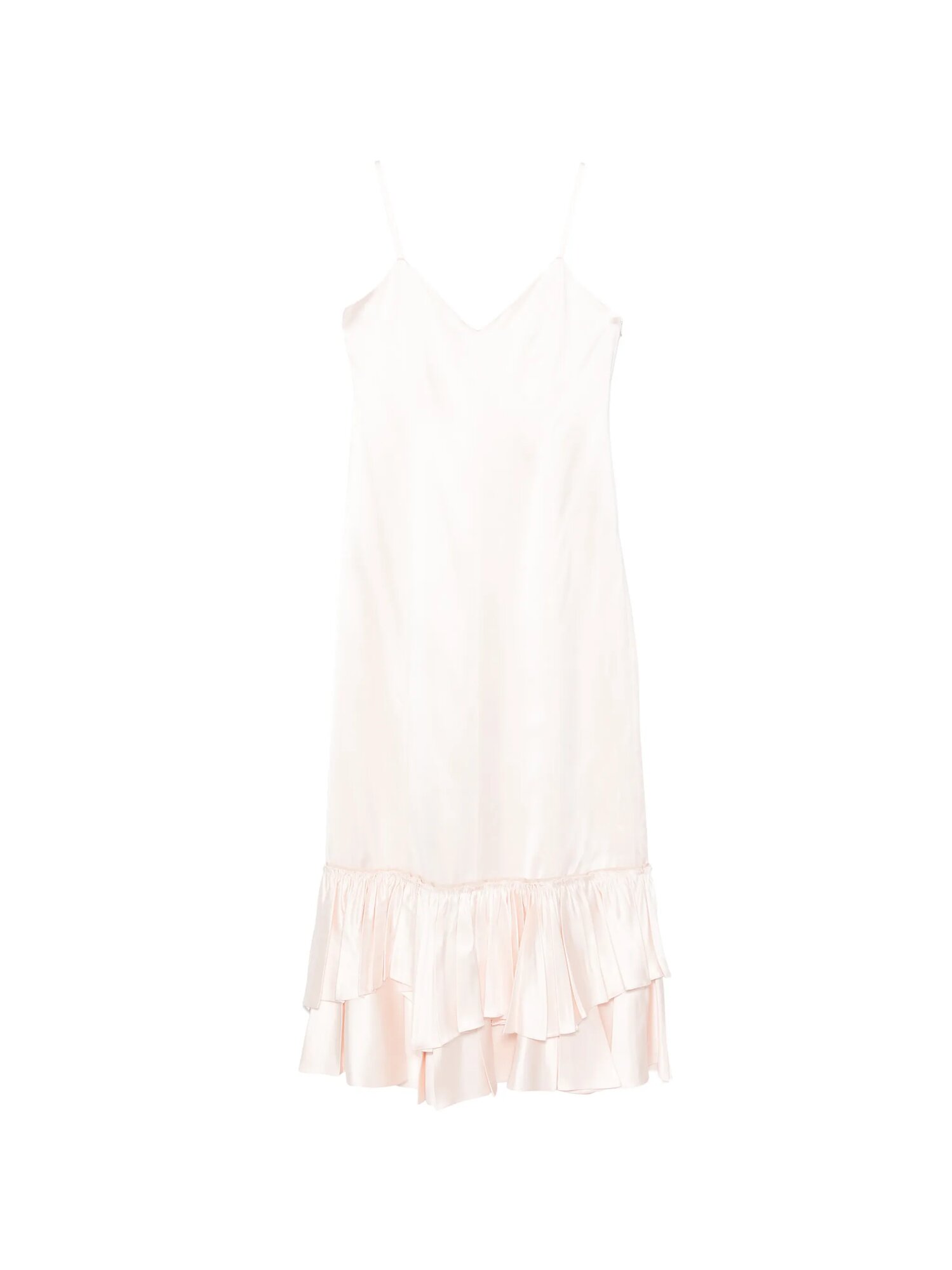 Платье Ruffled slip dress