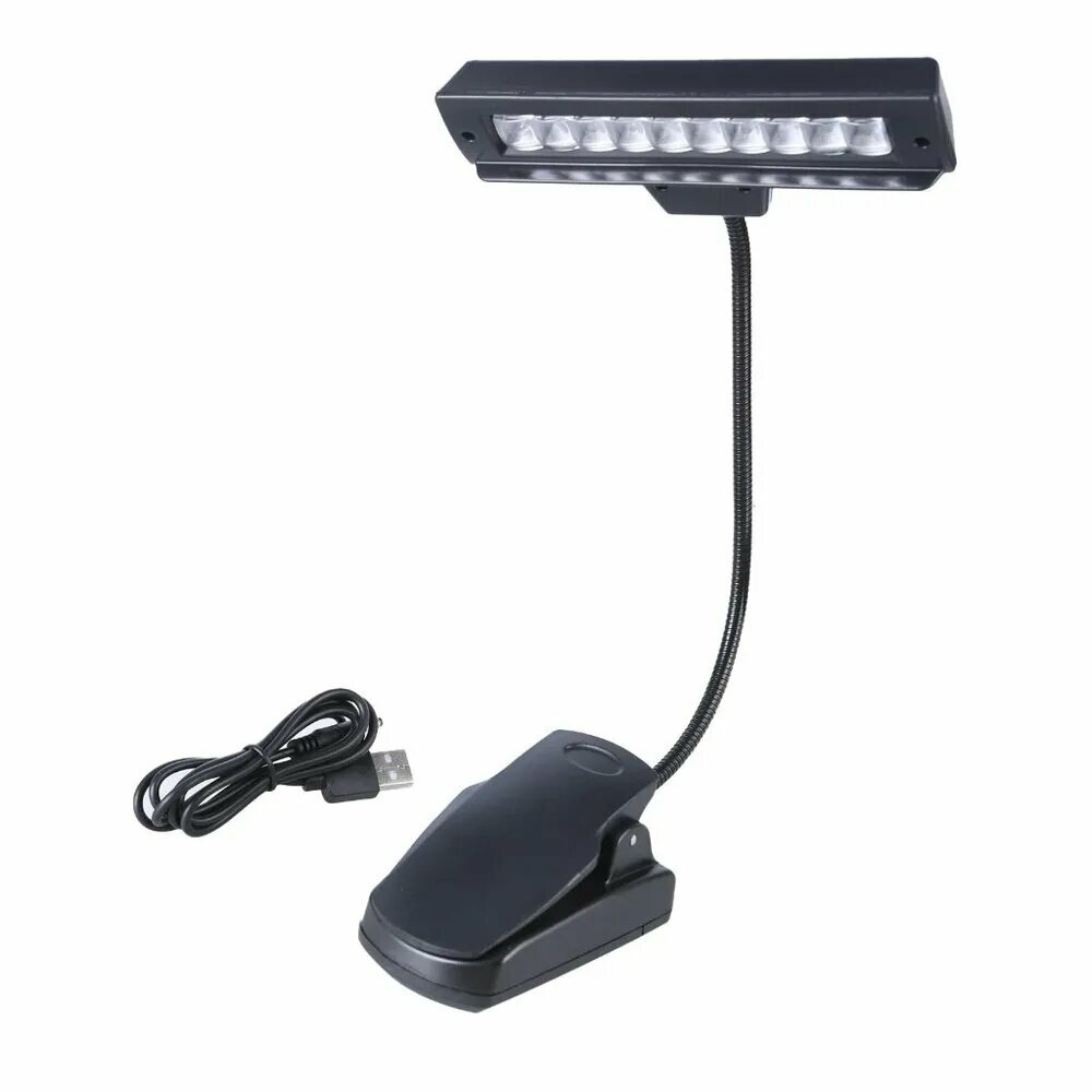 908 Модель с питанием от аккумулятора USB / AA, зажим для подключения проводов, 10LED-лампа
