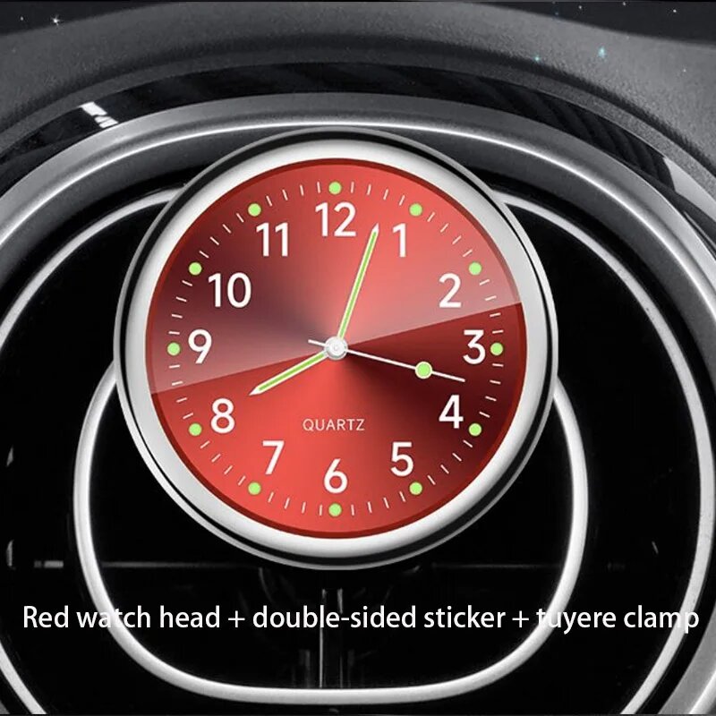 Автомобильные кварцевые часы Red