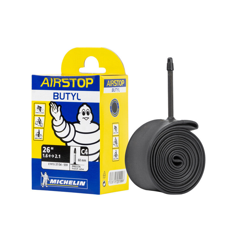 MICHELIN шина для горного велосипеда MICHELIN Bike 24 26 27,5 Бутиловая внутренняя камера AIRSTOP 26*1,6-2,1 Трубка 60