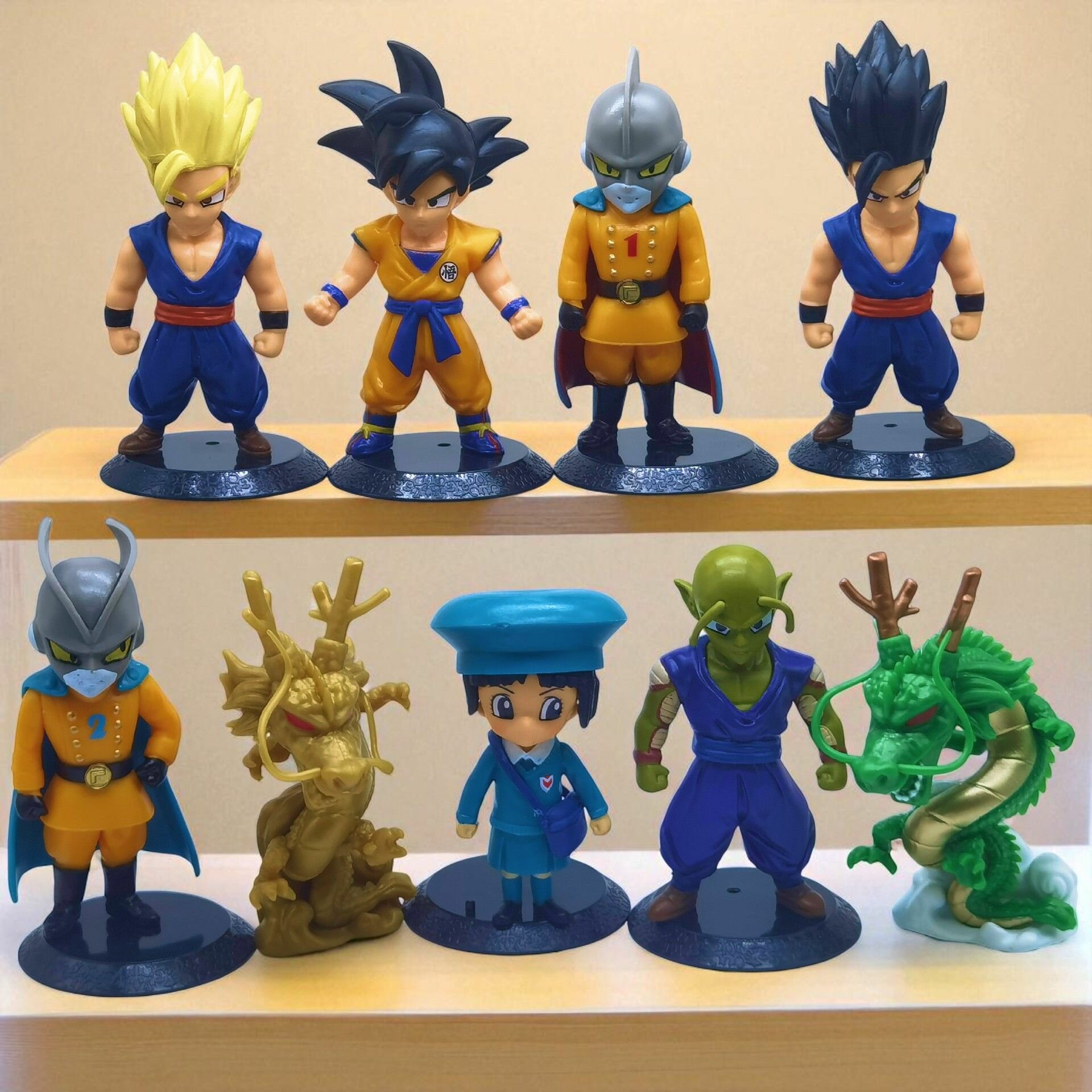 Набор фигурок Жемчуг Дракона драгонболл / Dragon Ball 9шт (10-13см, пакет)