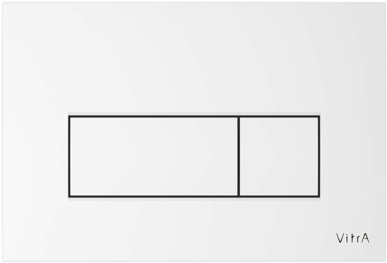 Панель клавиша смыва VitrA Root Square 740-2300 24.4х16.5 см белый