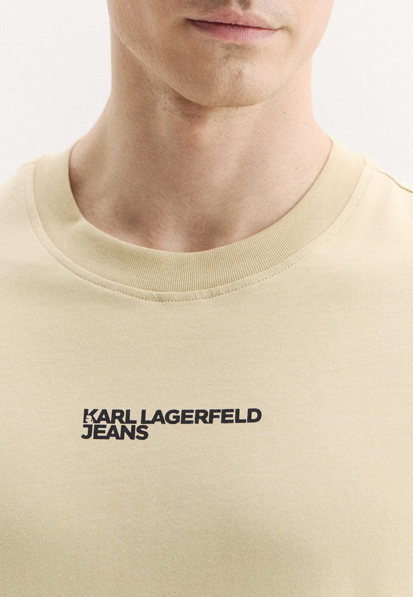 Футболка KARL LAGERFELD JEANS, 1 шт., размер XL, бежевый — фото 1