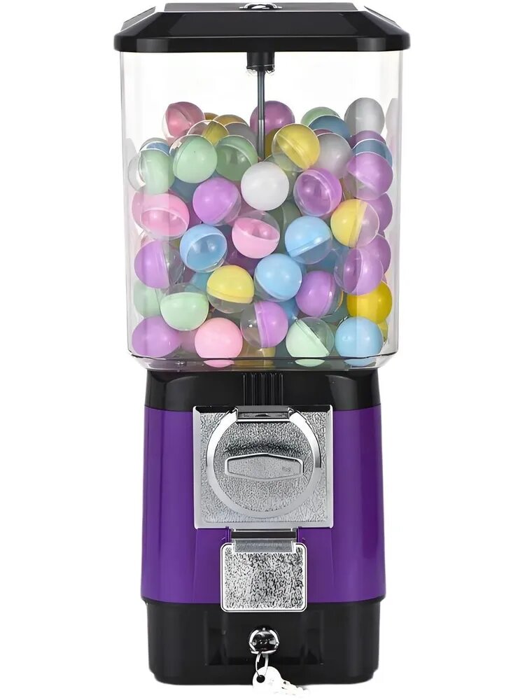 Вендинговый автомат для жвачек, попрыгунчиков, игрушек в капсулах и конфет/Опционально с монетным приводом/Механический торговый вендинговый аппарат KIDS'TOP