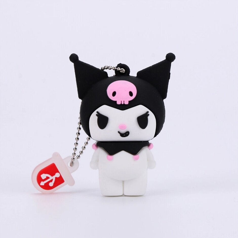 Новый USB-флеш-накопитель Милый мультяшный Новый мультяшный Kuromi Память 512 ГБ