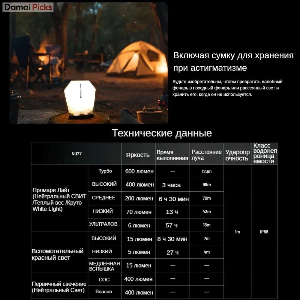 Фонарь-прожектор ручной светодиодный 600 лм, 4 LED, IP66, встроенный аккумулятор, черный — фото 1