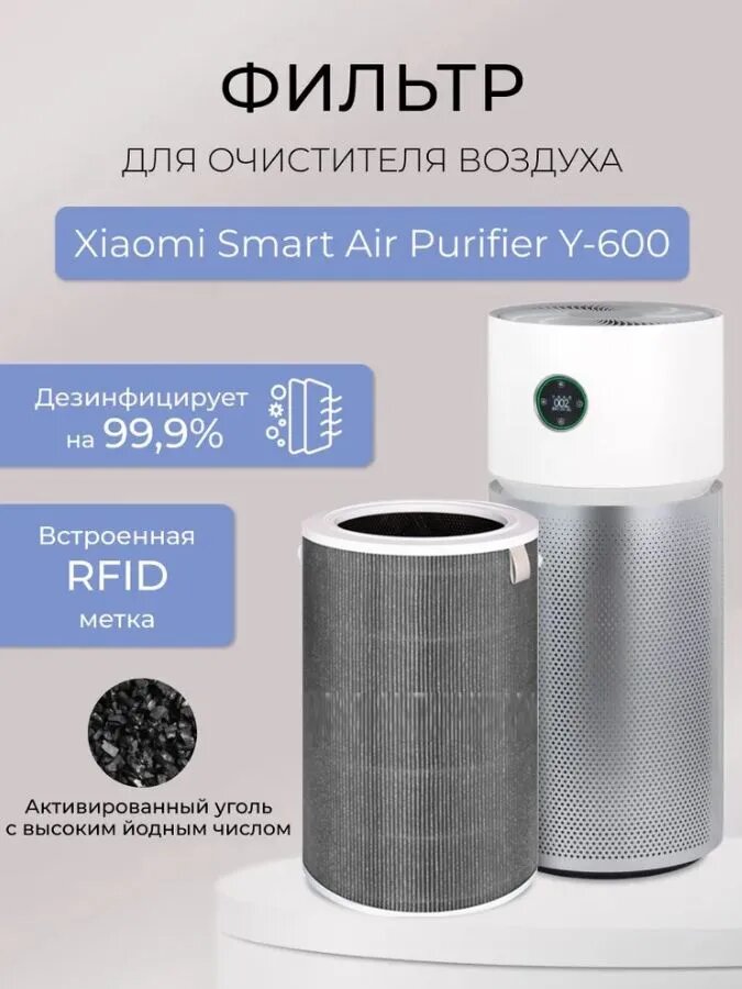 Фильтр для очистителя Xiaomi Smart Air Purifier Y-600 для воздуха, с RFID меткой