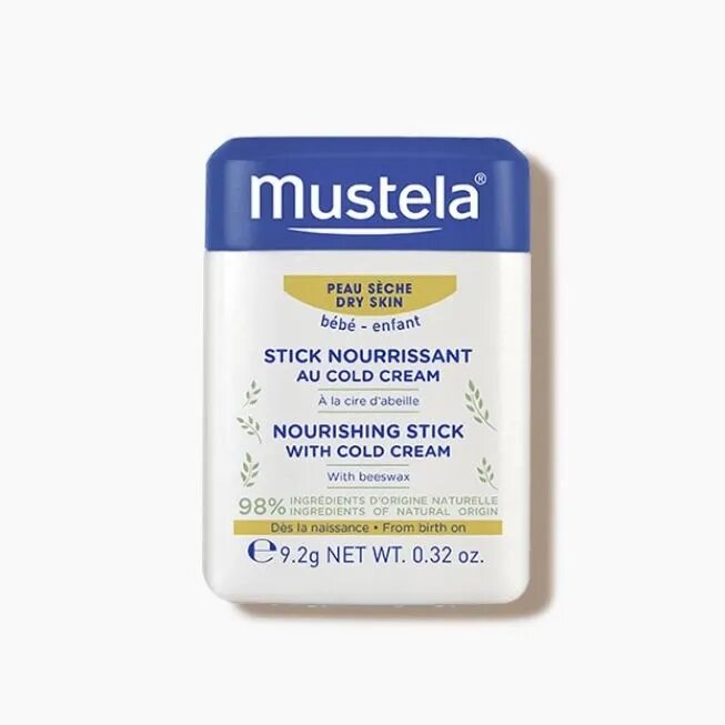 Mustela Nourishing Stick with Cold Cream 9.2g Бальзам для губ для детей с рождения, для сухой кожи