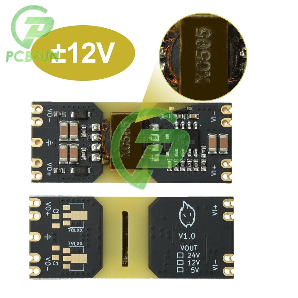 Модуль понижающего преобразователя pcbfun XC5015 9-42В до 5В/12В D