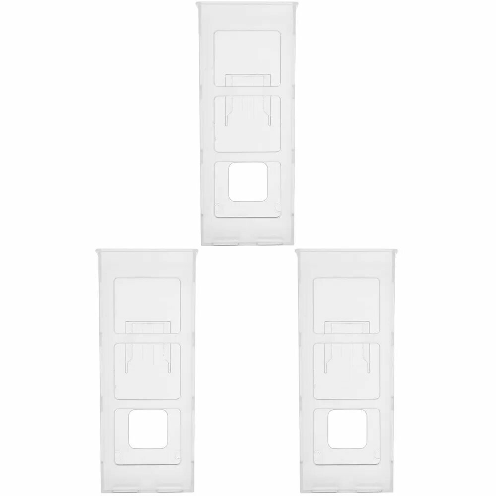 Набор из 3 прозрачных держателей для плоек и выпрямителей волос