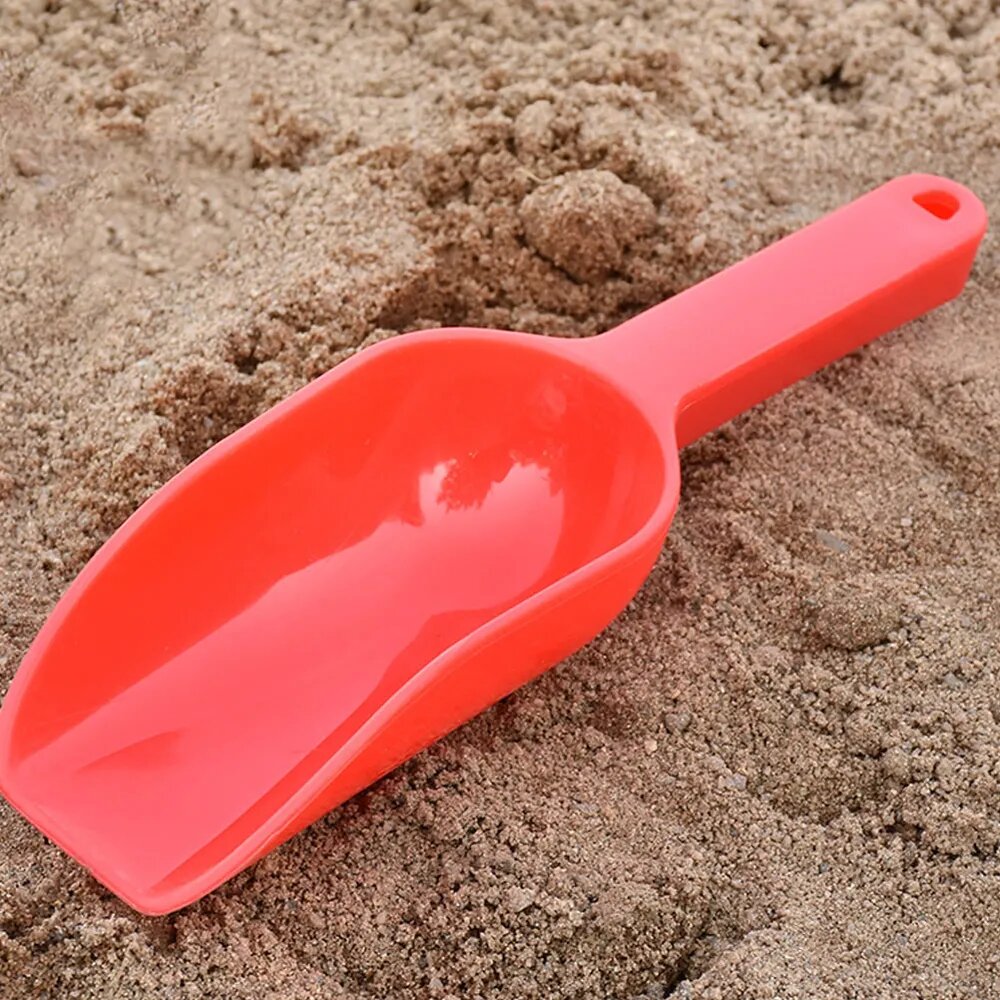 Набор пластиковых детских совков с плоским лезвием для игры на улице, 4 шт разноцветных