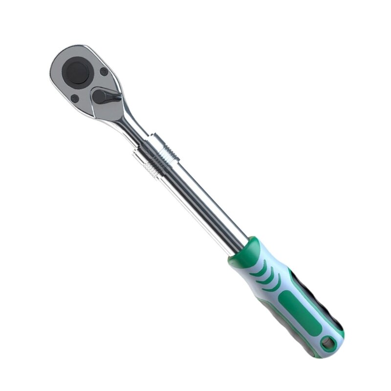 90 Зубчатый Храповой Ключ Выдвижная Ручка Стальной Механический Инструмент С Ограниченным Пространством Эргономичная Ручка Гаечного Ключа