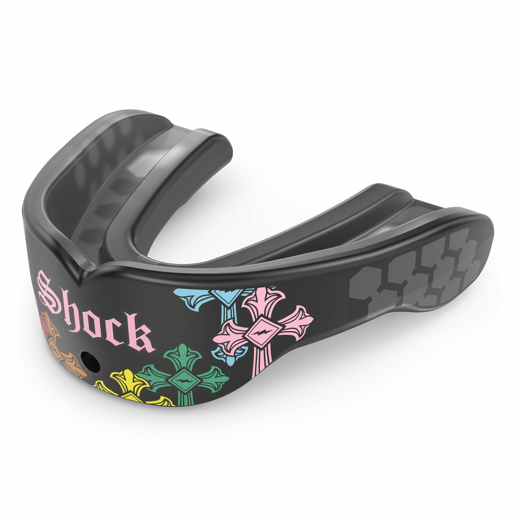 Shock Doctor / Капа термоформовочная детская (Gel Max Power Print - Youth Black Divine Drip)