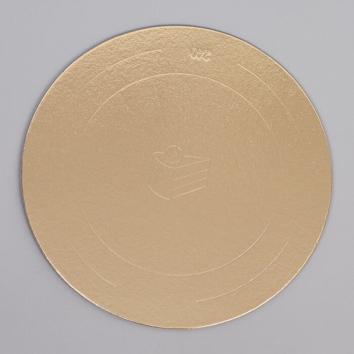 Коробка под торт 2 окна, с ручками, белая, + подложка 2.5 золото - белый, 24×24×20 см