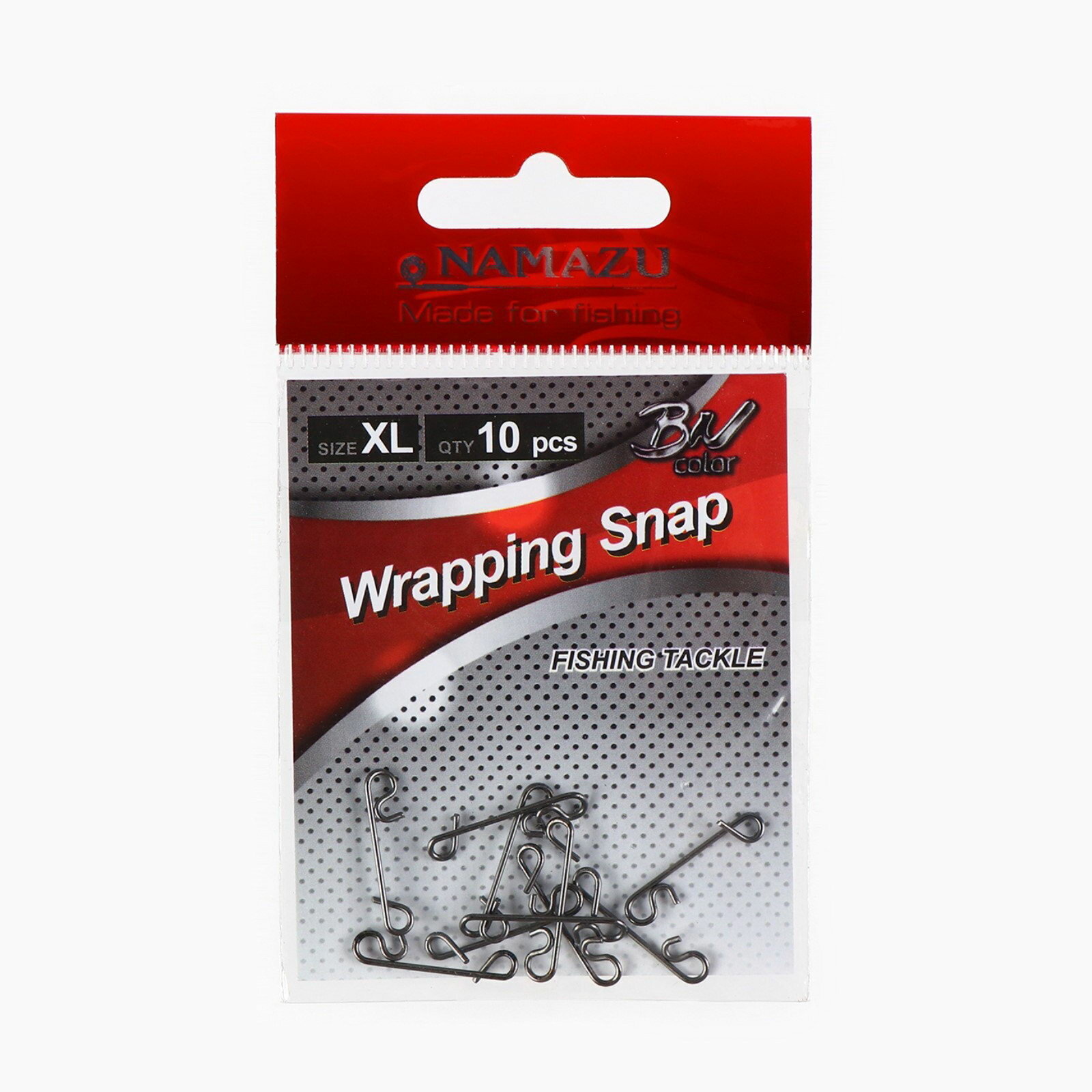 Безузловая застежка WRAPPING SNAP, тест 23 кг, размер XL, цвет BN, 10 шт.