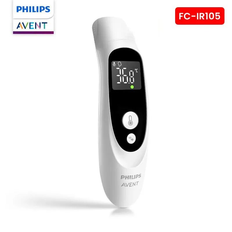 Инфракрасный термометр Philips Avent 2-в-1, для уха и лба, режим отключения звука