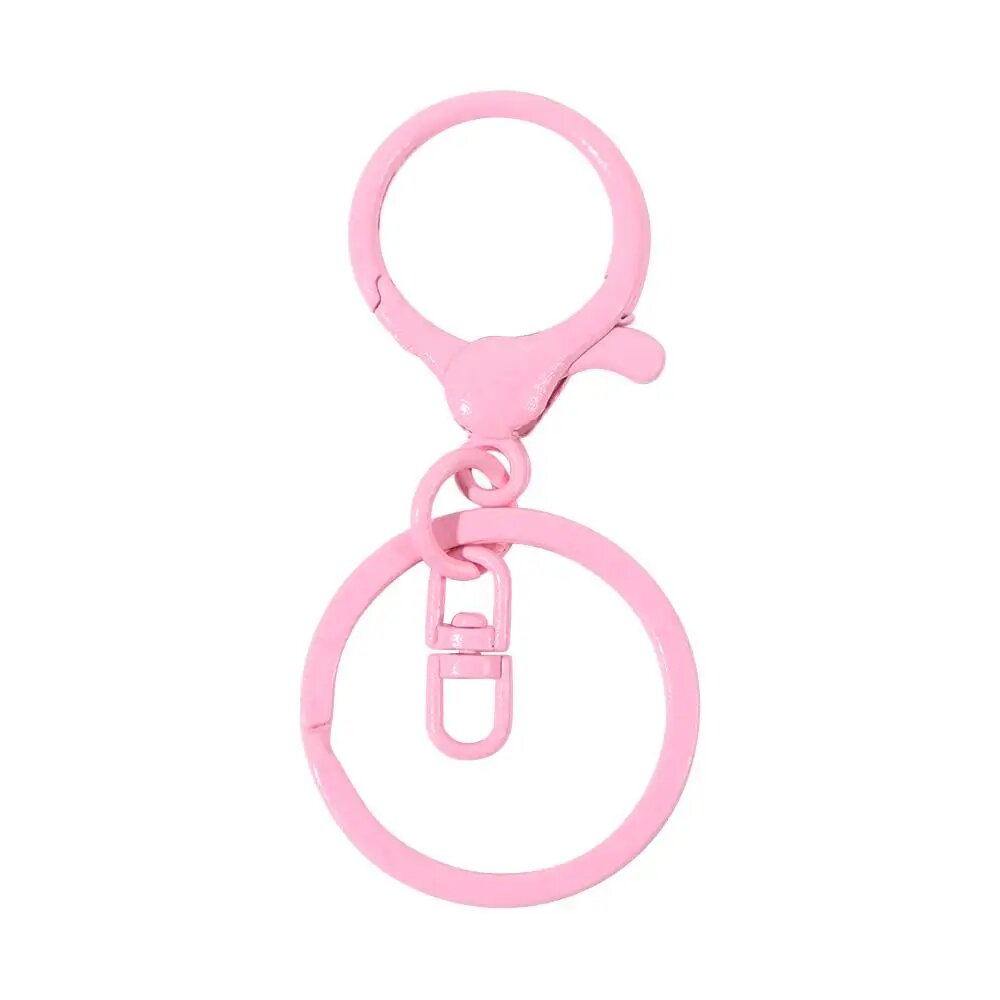 Карабины-клипсы для брелоков, 10 штук Розовый, pink